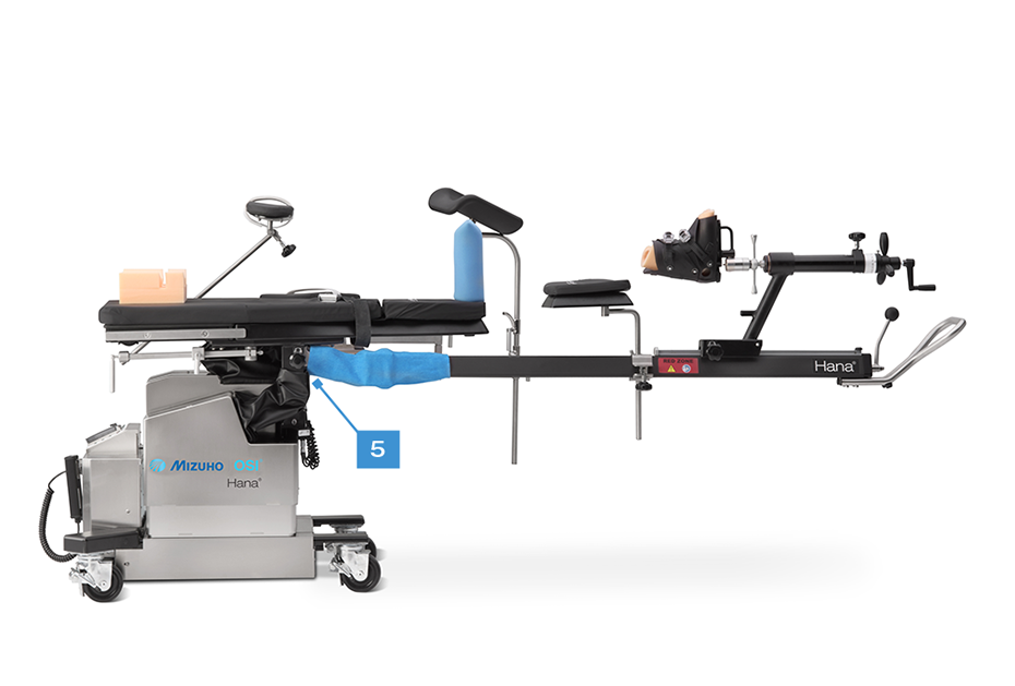 Hana® - Hip Pinning: Supine with Unilateral Skin Traction | Mizuho OSI